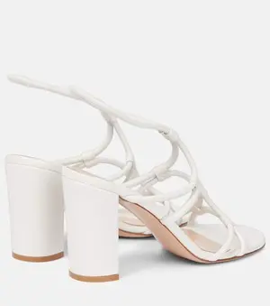 GIANVITO ROSSI Leather Strappy Caged Sandals