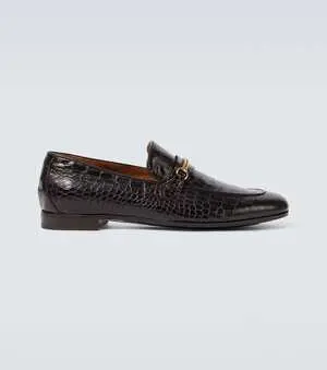 Croc Effect Loafers For Men