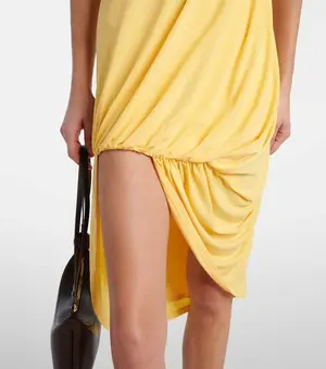 Jacquemus Peplo Draped Jersey Minidress