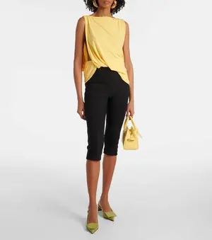 Jacquemus Peplo Draped Top - Yellow