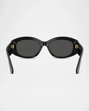 Dolce & Gabbana Dg4502 Oval Sunglasses - Black