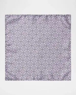 Eton Apos;s Four-sided Silk Pocket Square - Purple
