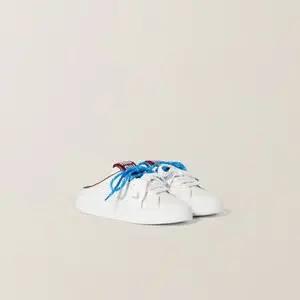 Miu Miu Leather Sneaker Mules