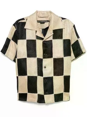 Andersson Bell Patchwork Camp-collar Shirt
