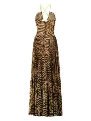 Just Cavalli Zebra-print Maxi Dress