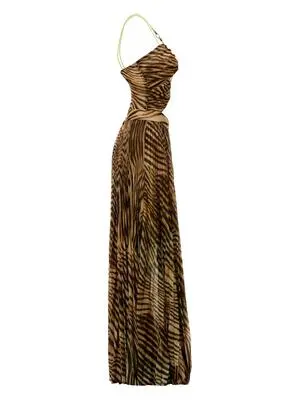 Just Cavalli Zebra-print Maxi Dress