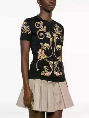 Versace Barroco-print T-shirt - Black