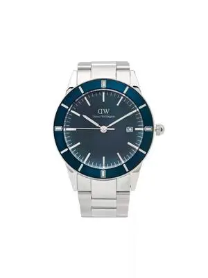 DANIEL WELLINGTON 40mm Iconic Paradigma Link Bracelet Watch - Blue