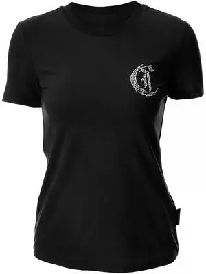 Just Cavalli Logo-embellished T-shirt - Black