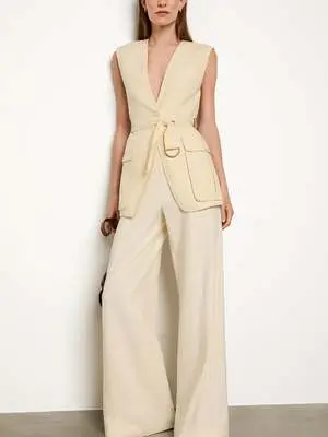 Ulla Johnson Twyla Fitted Vest - Cowrie