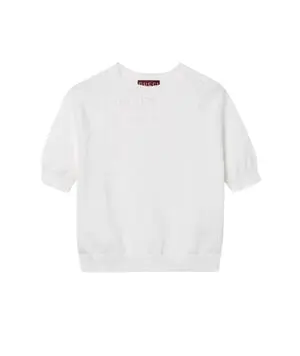 Gucci Gg Cotton Crewneck Top