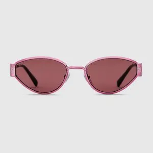 Gucci Geometrical Frame Sunglasses - Pink