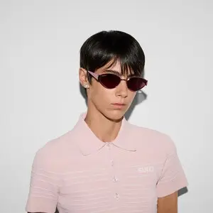 Gucci Geometrical Frame Sunglasses - Pink