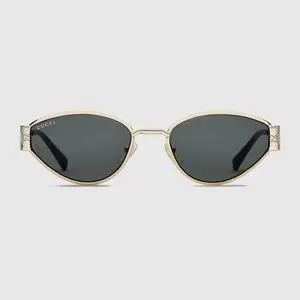 Gucci Gucci Geometrical Frame Sunglasses Gold