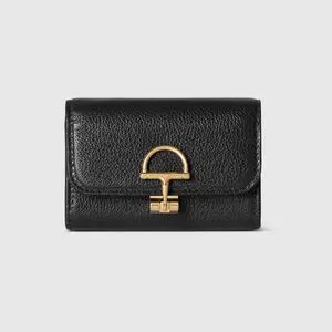 Gucci Softbit Card Case Leather - Black