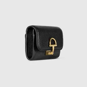 Gucci Softbit Card Case Leather - Black
