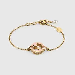 Gucci Blondie Enamel Charm Bracelet - Gold-toned Metal
