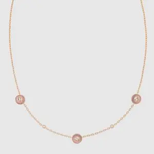 Gucci Interlocking G Chain Necklace - Rose Gold