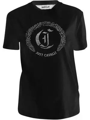 Just Cavalli Logo-embellished T-shirt - Black
