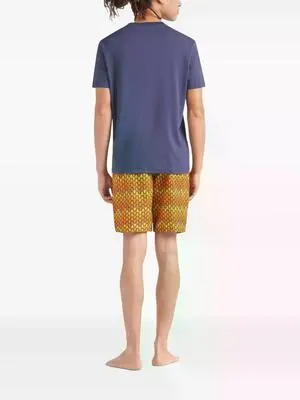 Vilebrequin Turtle-embroidered Cotton T-shirt - Blue