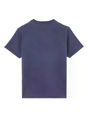 Vilebrequin Turtle-embroidered Cotton T-shirt - Blue