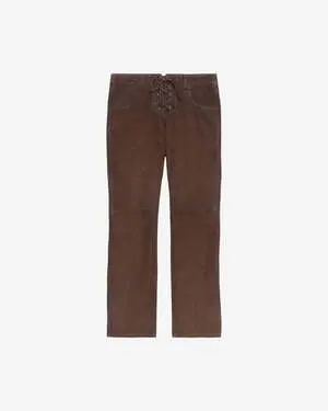 Isabel Marant Vanel Laced Denim Pants - Brown