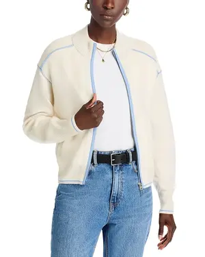 Guest In Residence Cashmere Zippered Sweater