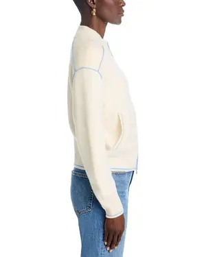 Guest In Residence Cashmere Zippered Sweater