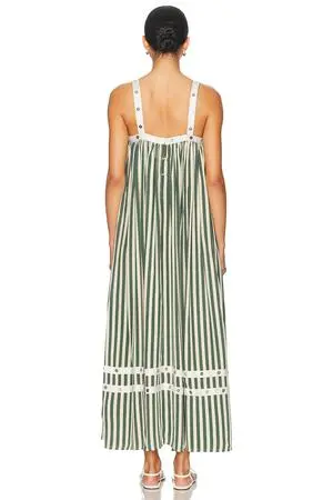 BODE Soda Stripe Maxi Dress