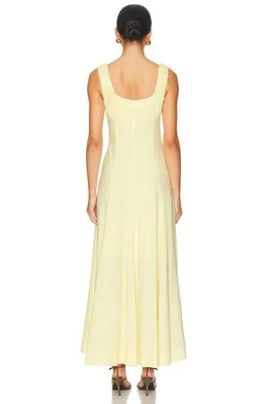 NICHOLAS Dina Midi Dress - Custard