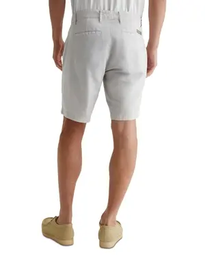 Ag The Wanderer Slim Fit Linen Shorts - Silver Fog