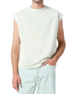 AGOLDE Leonard Crewneck Tank - Mint Cream