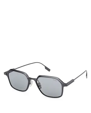 Zegna Geometric Sunglasses - Blue/smoke