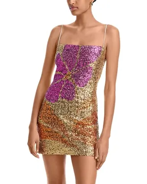 CALA DE LA CRUZ Baru Sequin Mini Dress