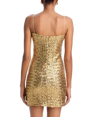 CALA DE LA CRUZ Baru Sequin Mini Dress