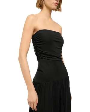 Staud Mariana Strapless Dress - Black