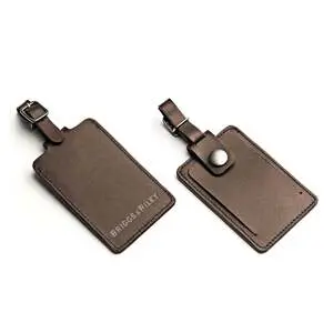 Briggs & Riley Work Leather Id Tag - Brown