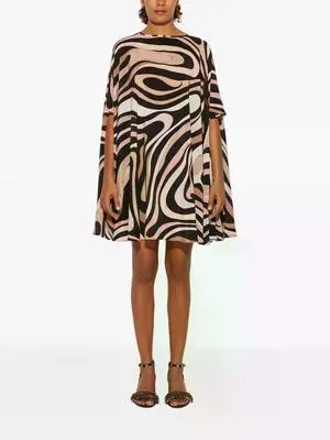 Emilio Pucci Marmo-print Flared Dress