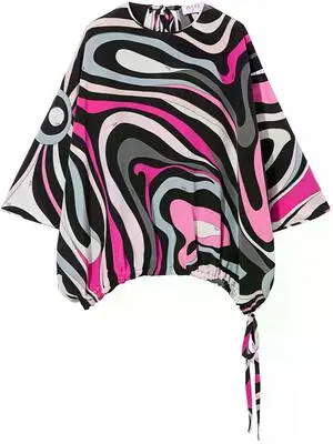 Emilio Pucci Drawstring Blouses