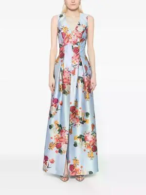 Sachin & Babi Brooke Floral Gown
