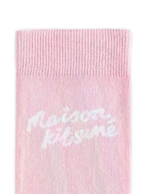 Maison Kitsuné Logo Socks