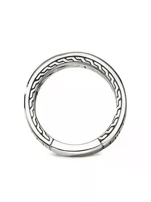 John Hardy Carved Chain Ring - Silver