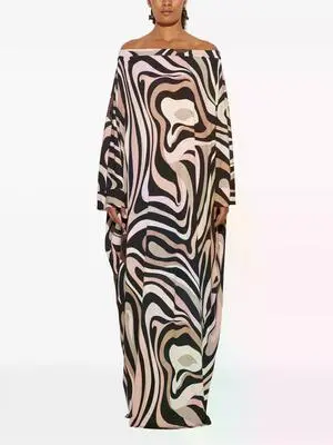 Emilio Pucci Marmo-print Long Dress