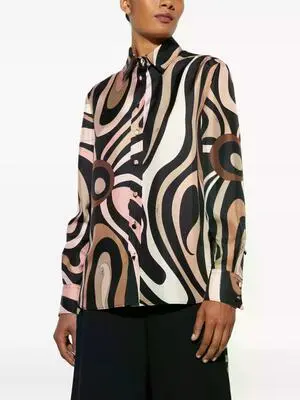 Emilio Pucci Marmo Silk Shirt