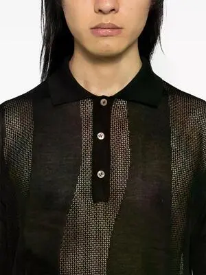 Tagliatore Knitted Polo Shirt - Black
