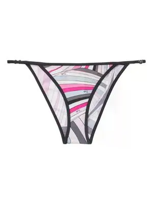 Emilio Pucci Iride-print Bikini Bottom - Pink