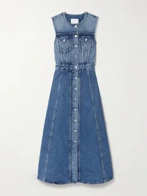 Citizens Of Humanity Idalene Organic Denim Midi Shirt Dress