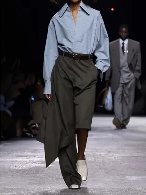 Bottega Veneta Oversized Striped Cotton-blend Shirt