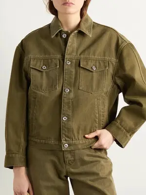 Bottega Veneta Denim Trucker Jacket - Green