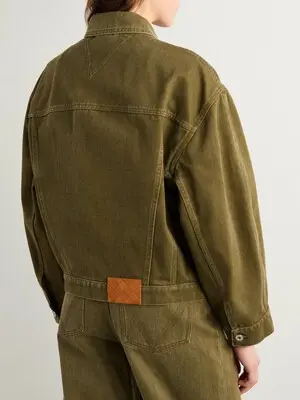 Bottega Veneta Denim Trucker Jacket - Green